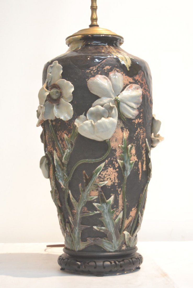JAPANESE SUMIDA POTTERY VASE LAMP WITH RAISED - Aug 29, 2015 | Echoes ...