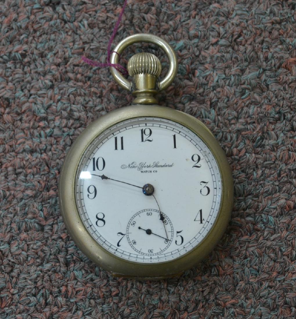 Silver Oid New York Standard Pocket Watch