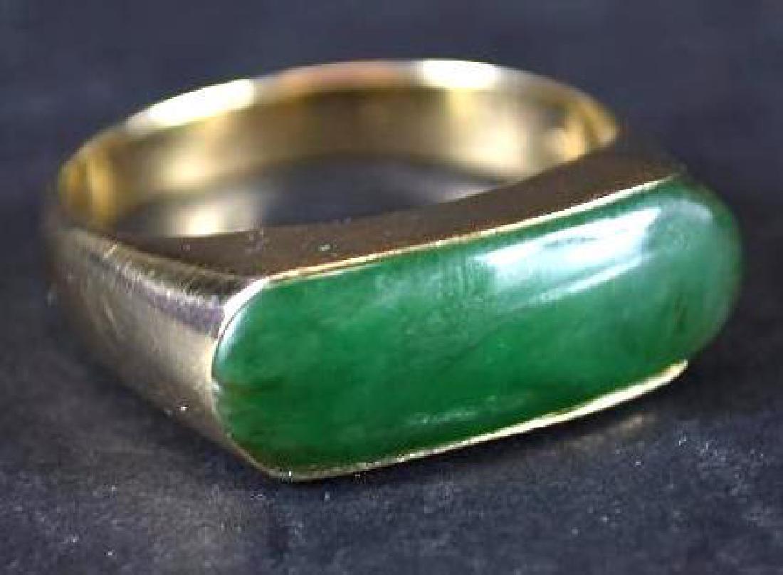 Chinese Jade and Gold Ring - Feb 17, 2013 | Clars Auction Gallery in CA