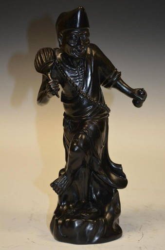 Signed Carved Zittan Statue