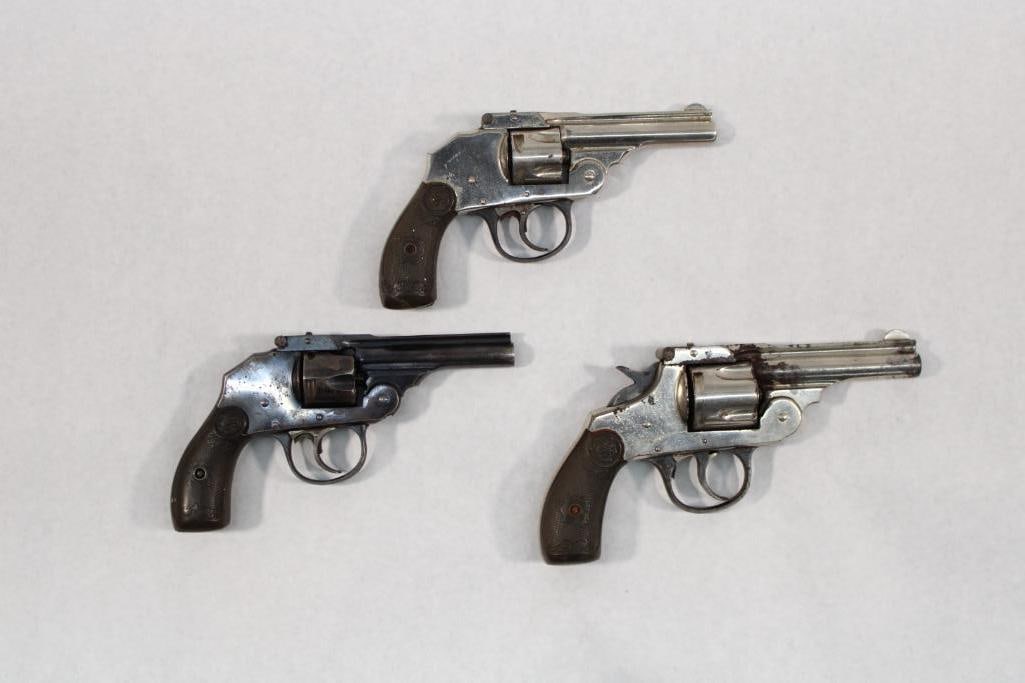 (3) Iver Johnson Double Action Revolvers Auction