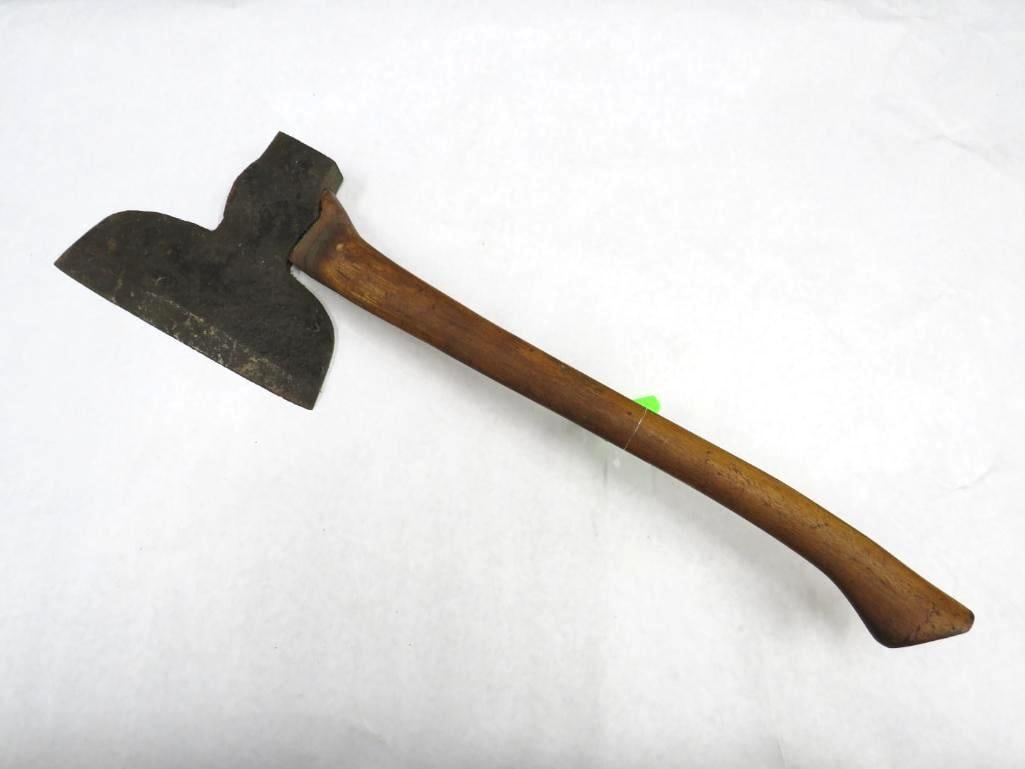 Forged Broadaxe Antique Hewing Tool Auction