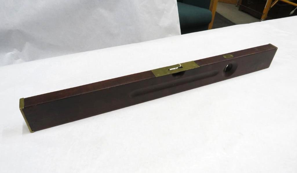 Stanley Rule & Level Co. Wood & Brass Level Auction