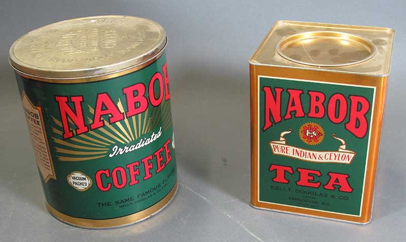 NABOB COFFEE & TEA TINS (2)