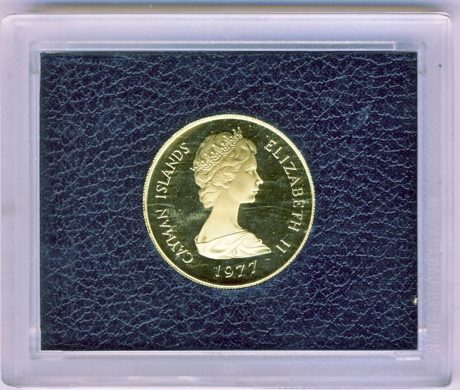 1977 CAYMAN ISLANDS GOLD COIN