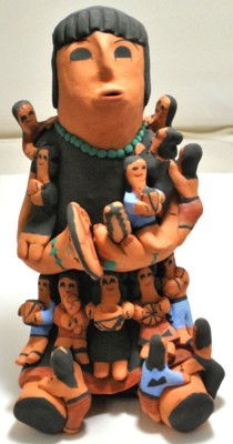 Navajo Storyteller Pottery Eva Plummer