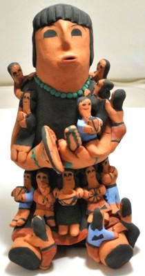 Navajo Storyteller Pottery Eva Plummer