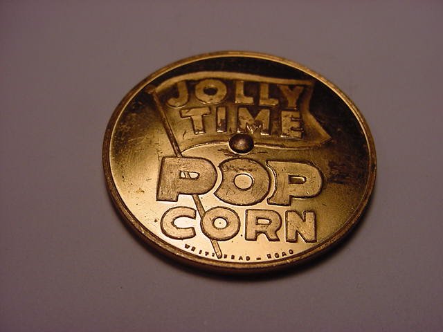Vintage Jolly Time Popcorn Medal