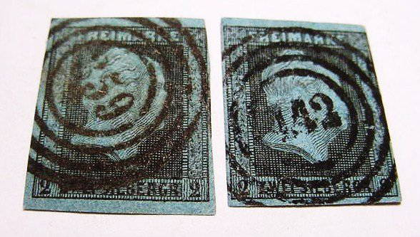 [2] Early Prussian Stamps Used