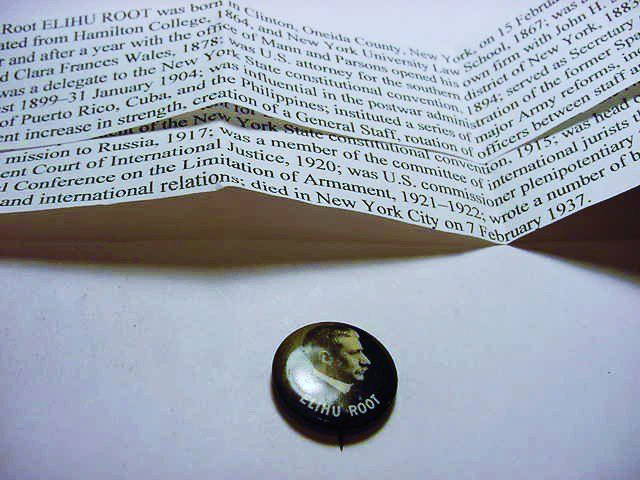 Elihu Root Campaign Button