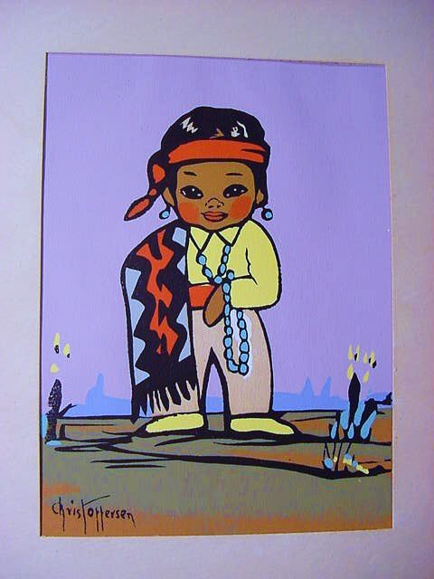 GERDA CHRISTOFFERSEN INDIAN PAINTING