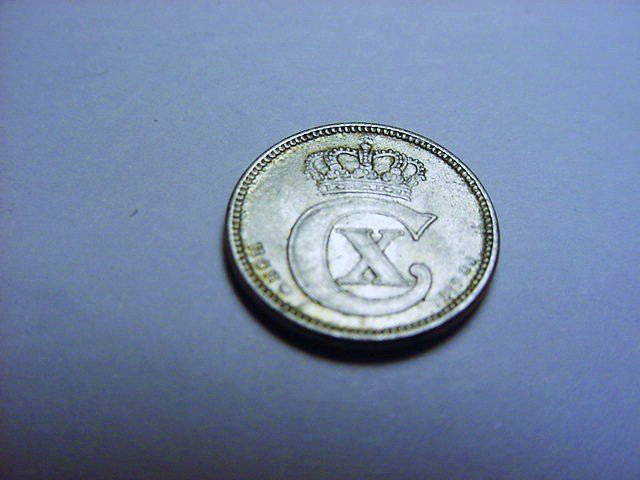 Denmark 10 Ore Silver Coin