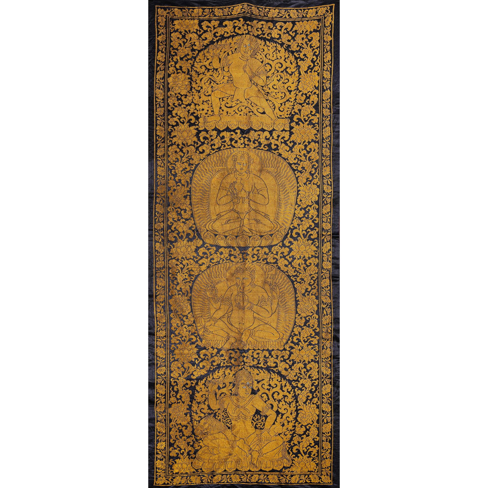 Silk Kesi Panel Of Buddha