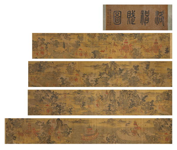 Gu Kaizhi (348-405), Chinese Nymph of Luo River Painting Hand Scroll ...