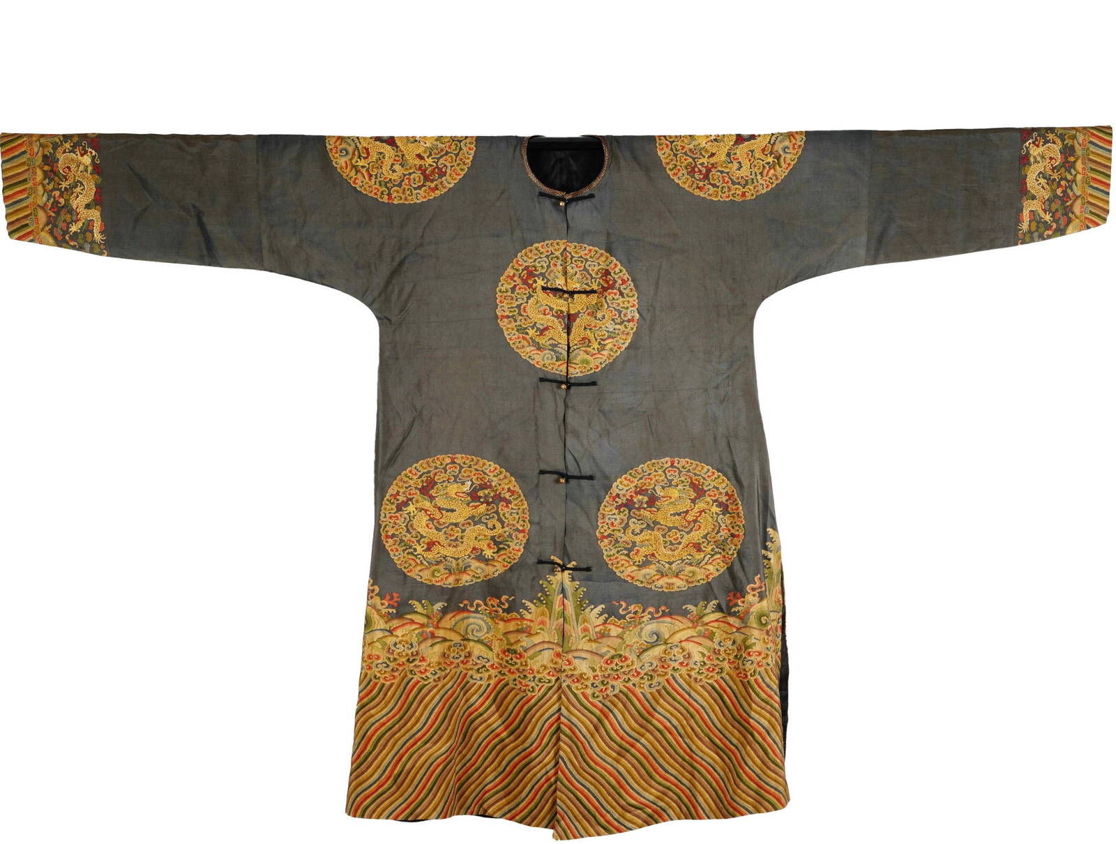 An Embroidered Kesi Dragon Robe Auction