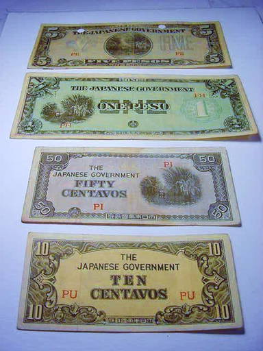 [4] Wwii Japan Occupation Banknotes