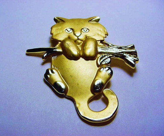 Vintage Jj Cat Pin