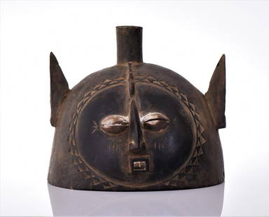 Buffalo Mask Wood Guro Ivory Coast