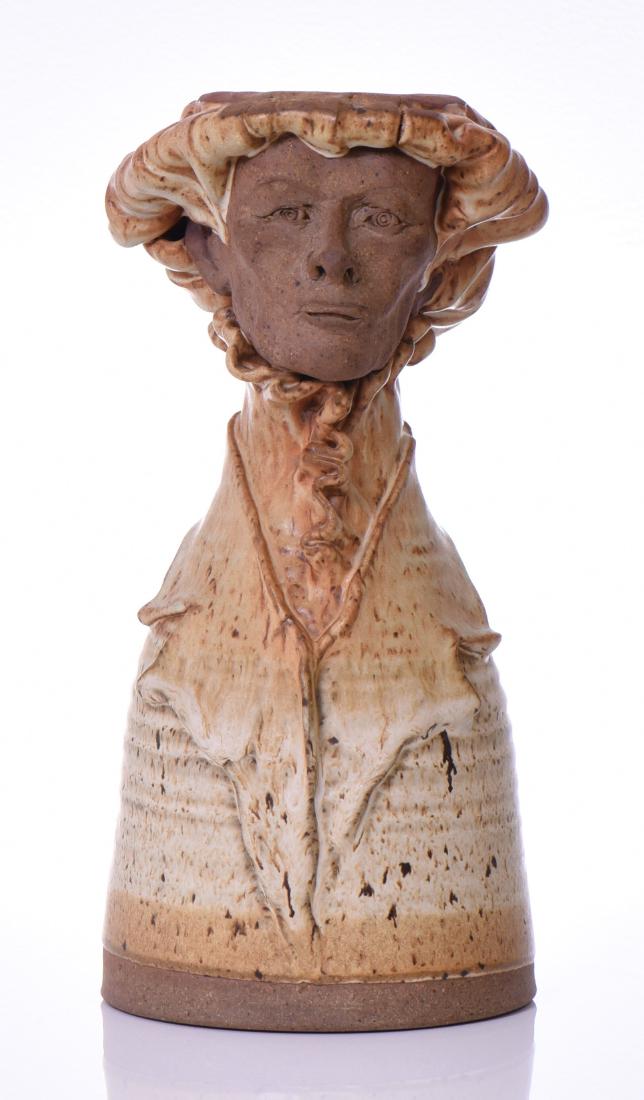 Reece, 1982 Hand Crafted Pottery Vase of Katharine