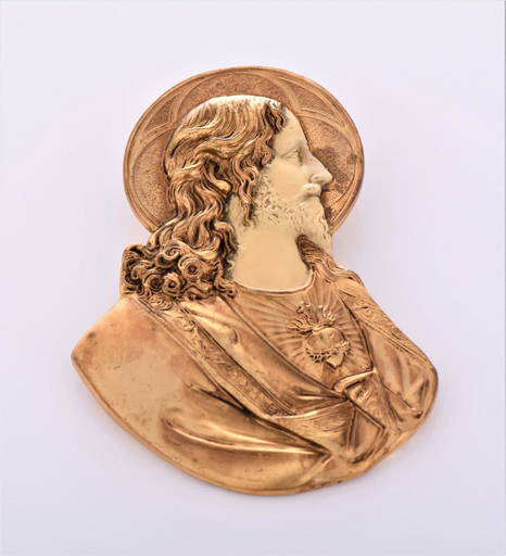 Louis Vincent Aronson 1924 Jesus Gold And Enameled