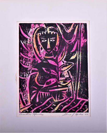 Lewis J. Miller Mid Century Modern Abstract