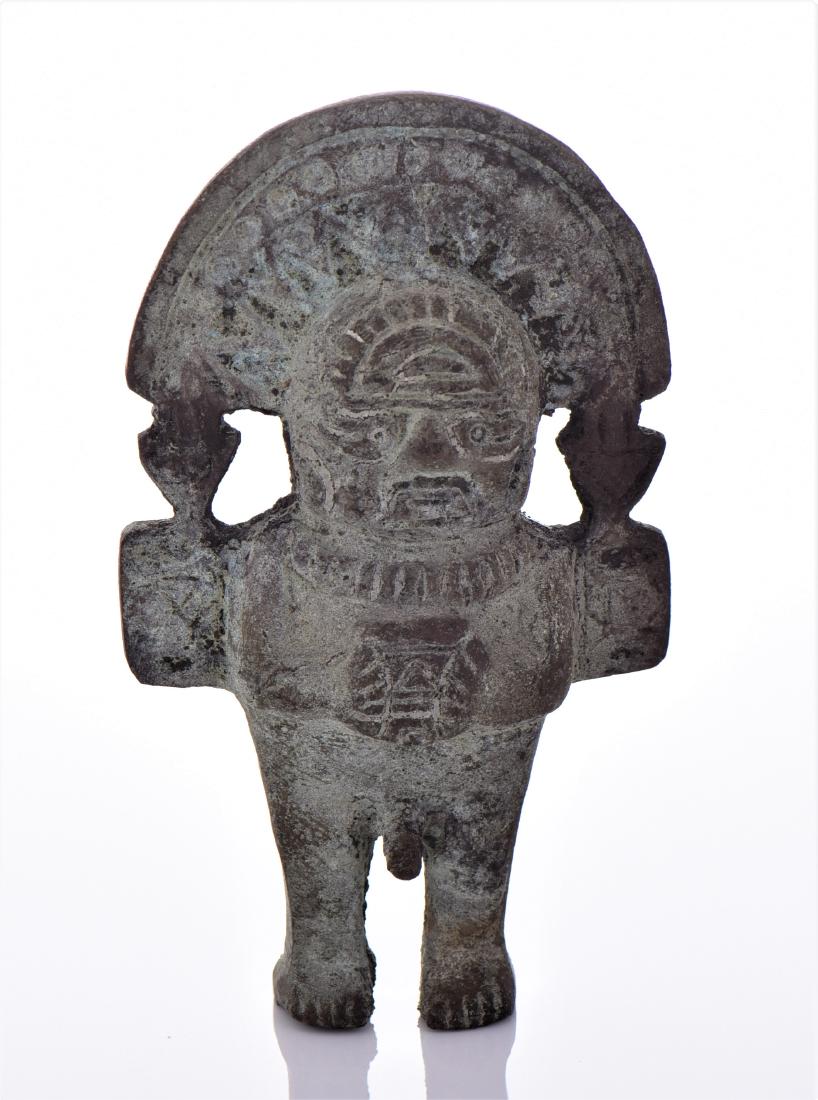 Rare Pre-Columbian Inca Bronze Effigy Sculpture of