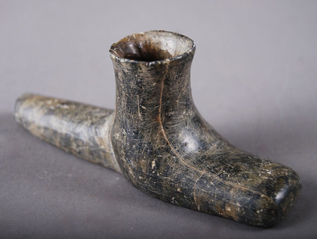 Native American Indian Artifact Stone Pipe Old