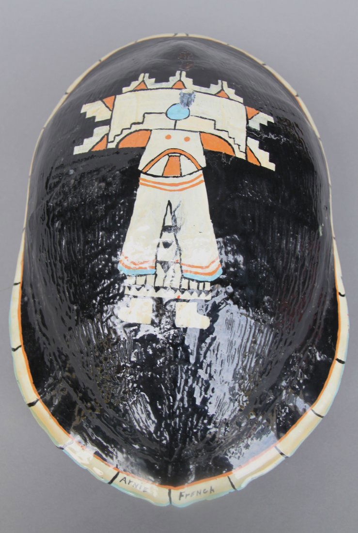 Seminole Indian Hand Painted Turtle Shell, Vintage