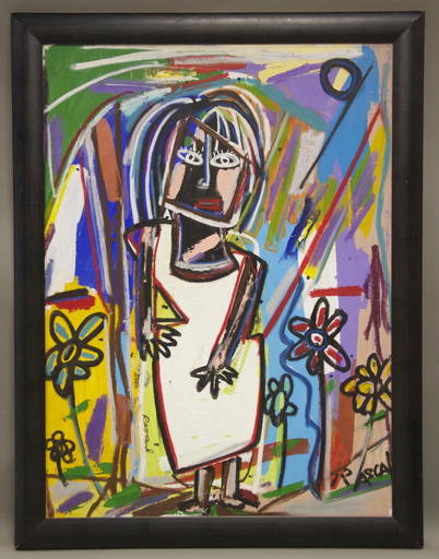 Rascal, "at Your Service". Oil Painting. [15 (lbs), 52