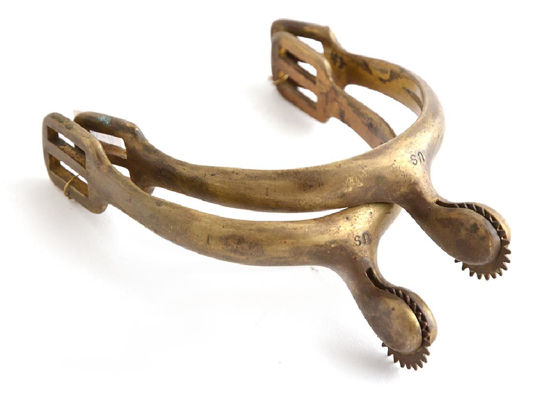 PAIR of US CAVALRY SPURS. CW & IW. Ca 1880
