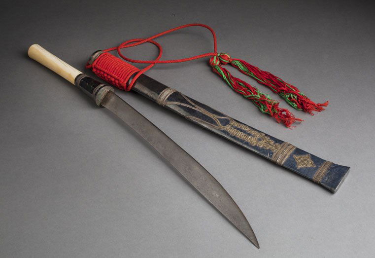 SILVER & IVORY THAI DAH SWORD - Mr. E.