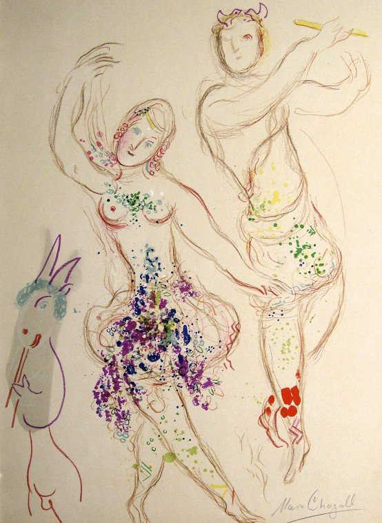 Marc Chagall Signed Lithograph Suite Ballet 1969