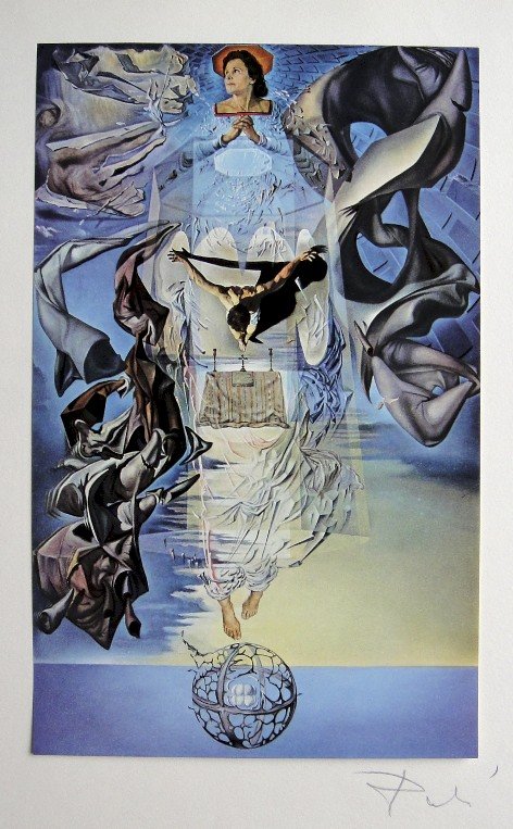 SALVADOR DALI, Signed Reproduction Print, Dali De Gala