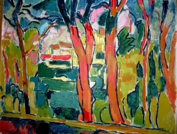 Maurice DE VLAMINCK "Les Arbres Rouges"