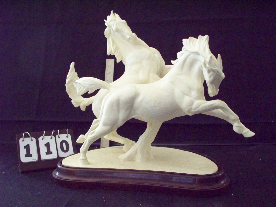 Royal Worcester 3466 Galloping Horses Doris Lindner 1