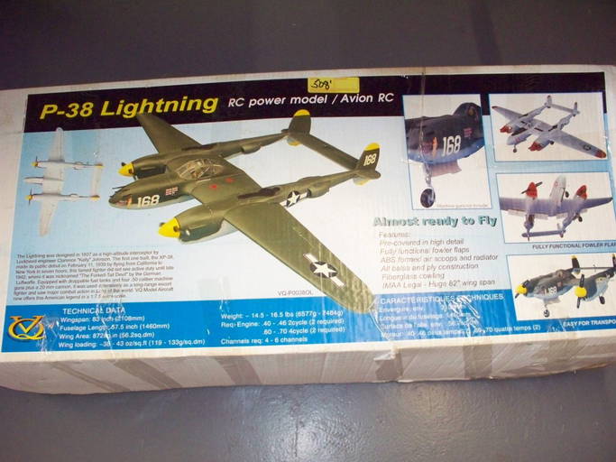 P-38 LIGHTNING RC POWER MODEL AVION RC KIT - WING SPAN - May 19, 2013 ...