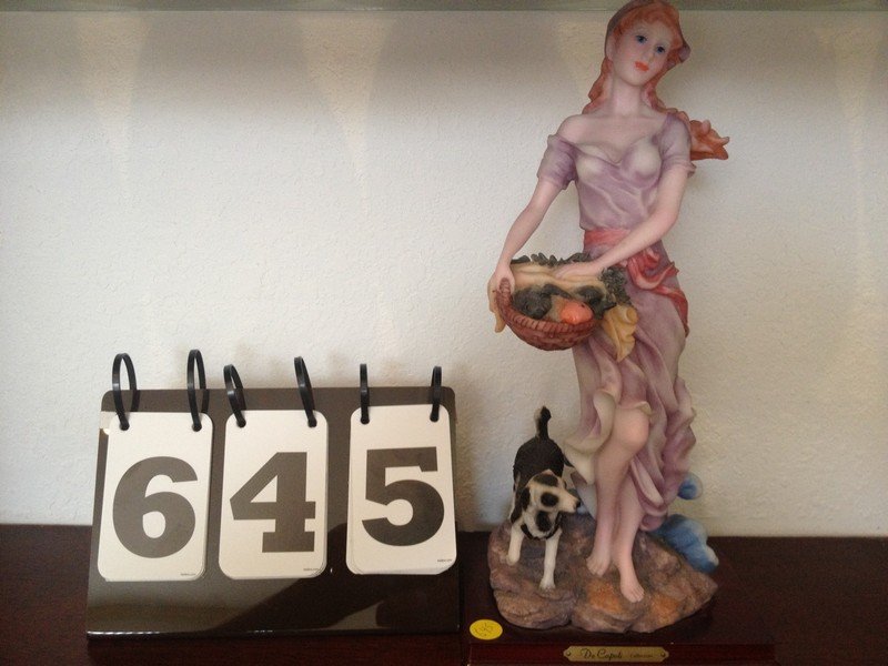 DE CAPOLI COLLECTION CERAMIC STATUE - WOMAN WITH DOG - - Oct 06, 2013 ...