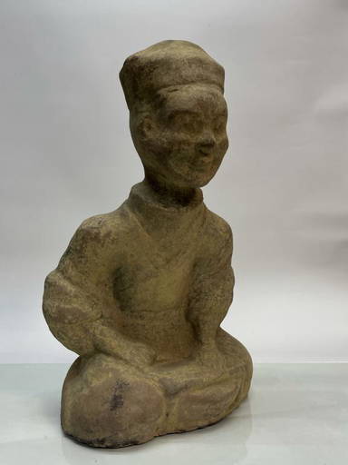 Han Dynasty Pottery Statue - Oct 15, 2021 | Houston Antique Auction LLC ...