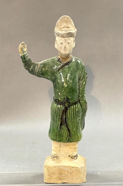 A Han Dynasty Green-Glazed Pottery Statue - Apr 15, 2022 | Houston ...