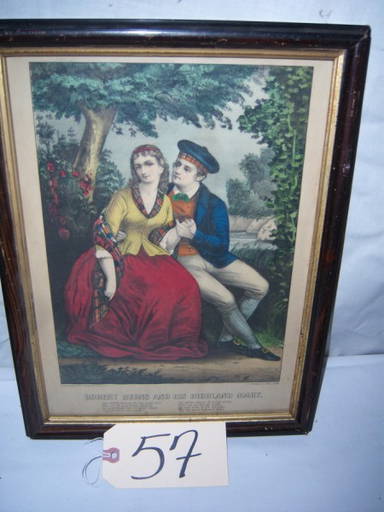 Robert Burns And His Highland Mary Currier & Ives