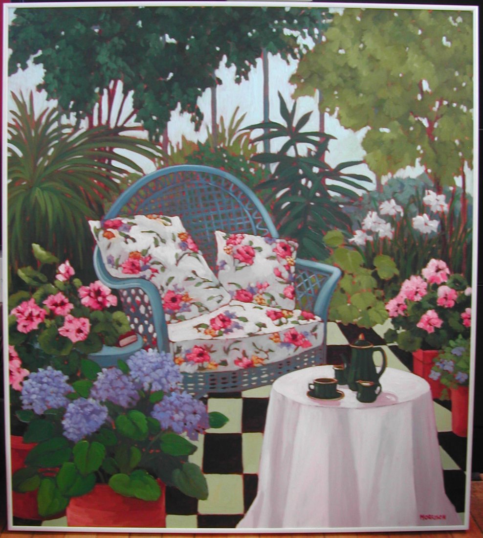 Brenda Webber Morrison (20th-21st.), "A Plush Seat,"