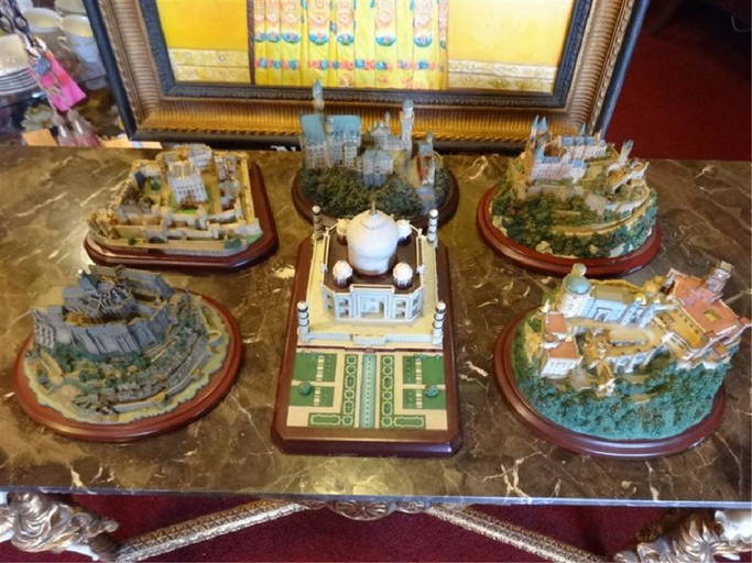 6 Pc Lenox Great Castles Of The World Sculptures,