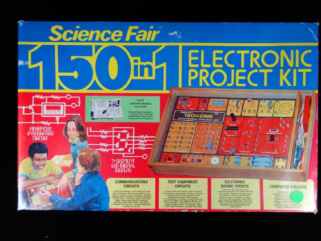 Vintage Science Fair Electronic Project Kit Toy, In