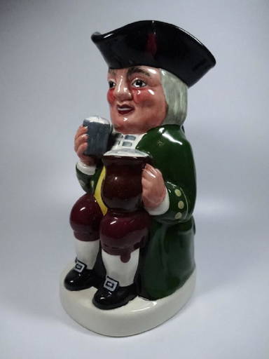 Vintage Crown Devon Pottery Toby Jug, Fielding's, Made