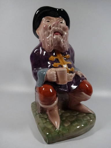 Vintage Melba Ware Pottery Toby Jug, Asian Man, H.