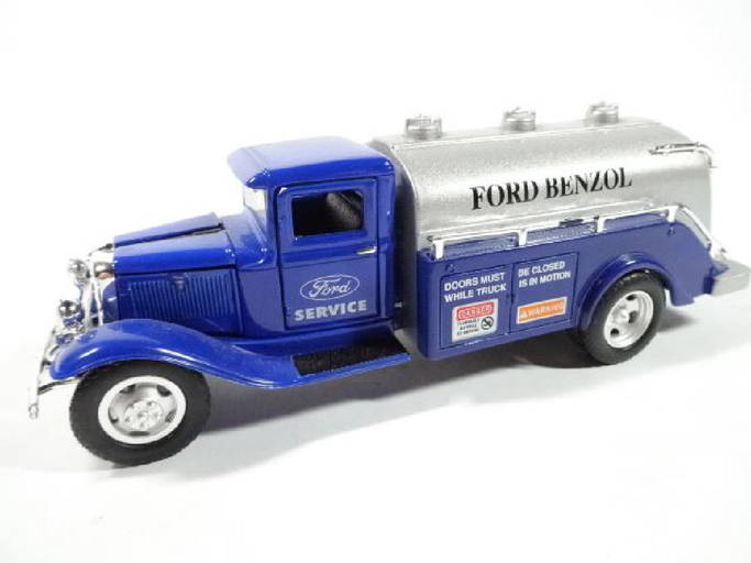 1934 Ford Benzol Oil Truck, 1:40 Diecast Car, Sold As