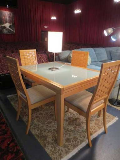 Made In Italy Calligaris Dining Table And 4 Chairs,