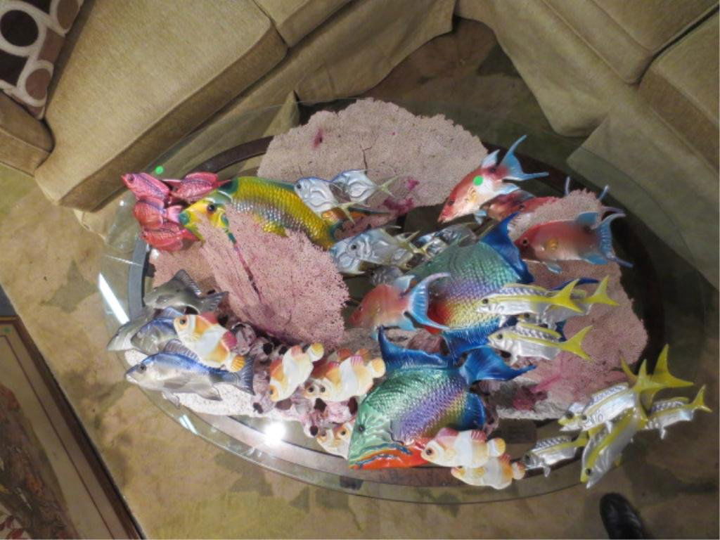 Wayne Stephen Baron Colorful Coral Reef Wall Sculpture,