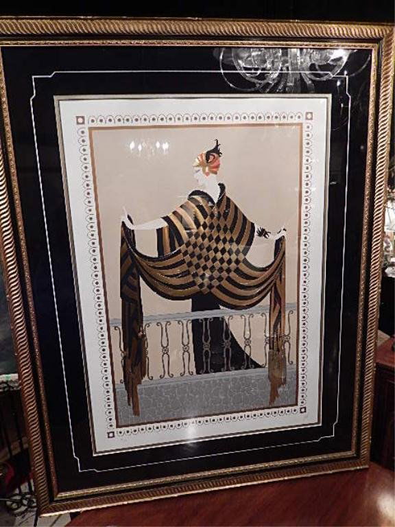 ERTE (ROMAIN DE TIRTOFF) "THE BALCONY" SERIGRAPH,