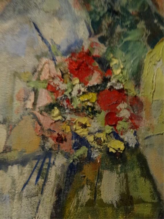 LARGE EDITH FERULLO PAINTING ON CANVAS, CHILDREN